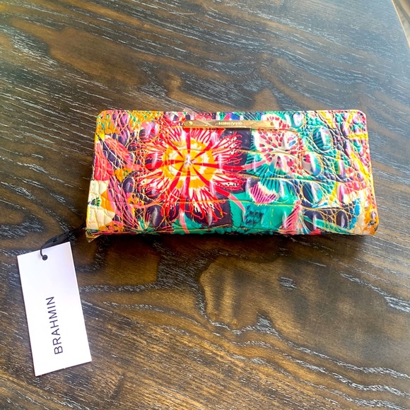 Brahmin | Bags | Brahmin Ady Wallet Desert Bloom Melbourne Nwt | Poshmark